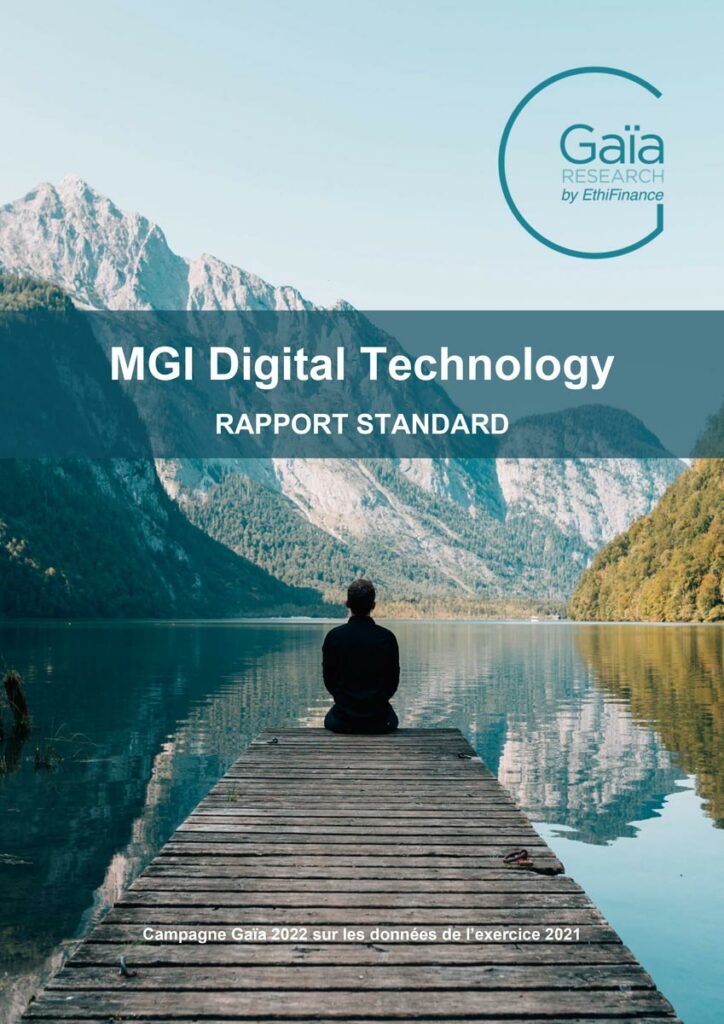 ESG rating by Gaïa Research - MGI Digital Technology